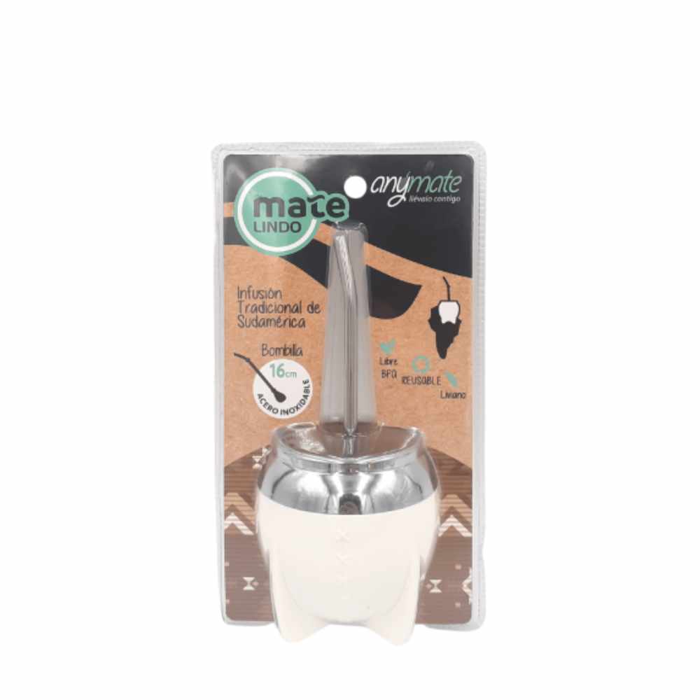 MATE LINDO CON BOMBILLA ANYMATE 160ML – Mercado Natural